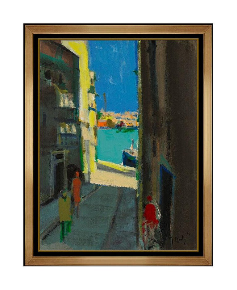 Marcel Mouly - Marcel Mouly Original Acrylic Painting on Canvas Large ...