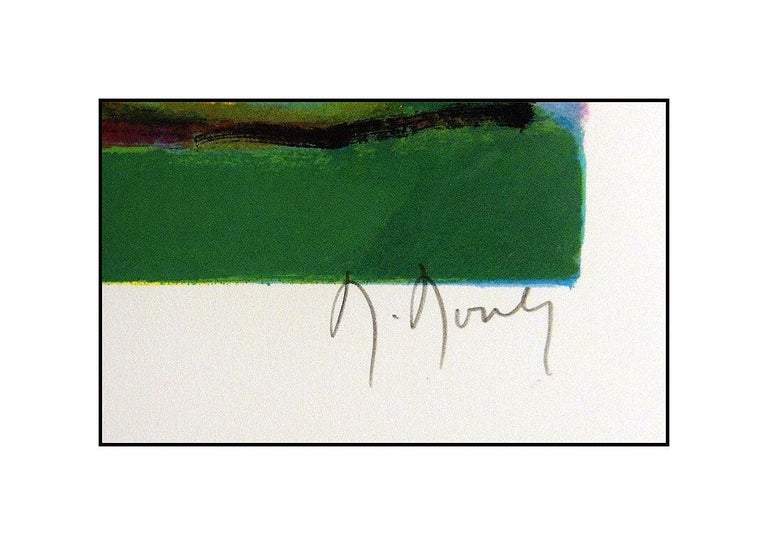 Marcel Mouly - Marcel Mouly Original Lithograph Color Landscape Signed ...
