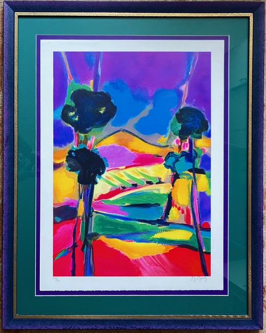 Marcel Mouly abstract colorful lithograph For Sale at 1stDibs