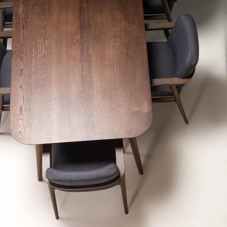 Marcel Wanders for Moooi Zio Wenge Oak Dining Table and Dining Chairs ...