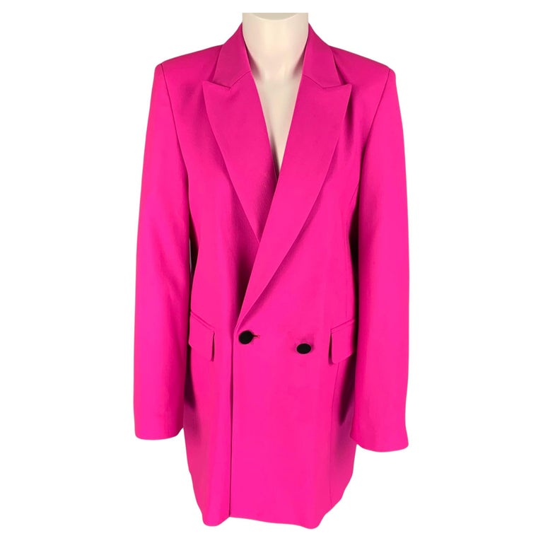 MARCELL VON BERLIN Size 6 Pink Wool Jacket Blazer For Sale at 1stDibs