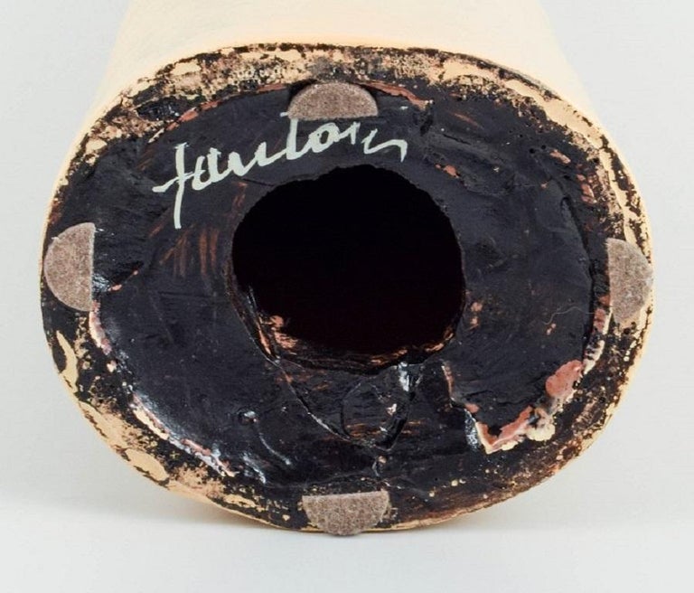 Marcello Fantoni, Italy, Ceramic Vase in Yellow Glaze, 1960s For Sale ...