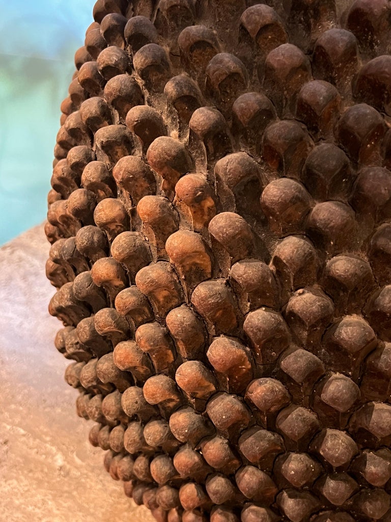 Marcello Fantoni Ceramic Pinecone Table Lamp For Sale at 1stDibs