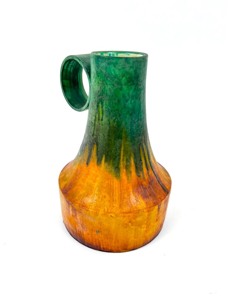 Marcello Fantoni Monumental Tuscan Ewer, Ceramic Vase or Pitcher, Italy ...