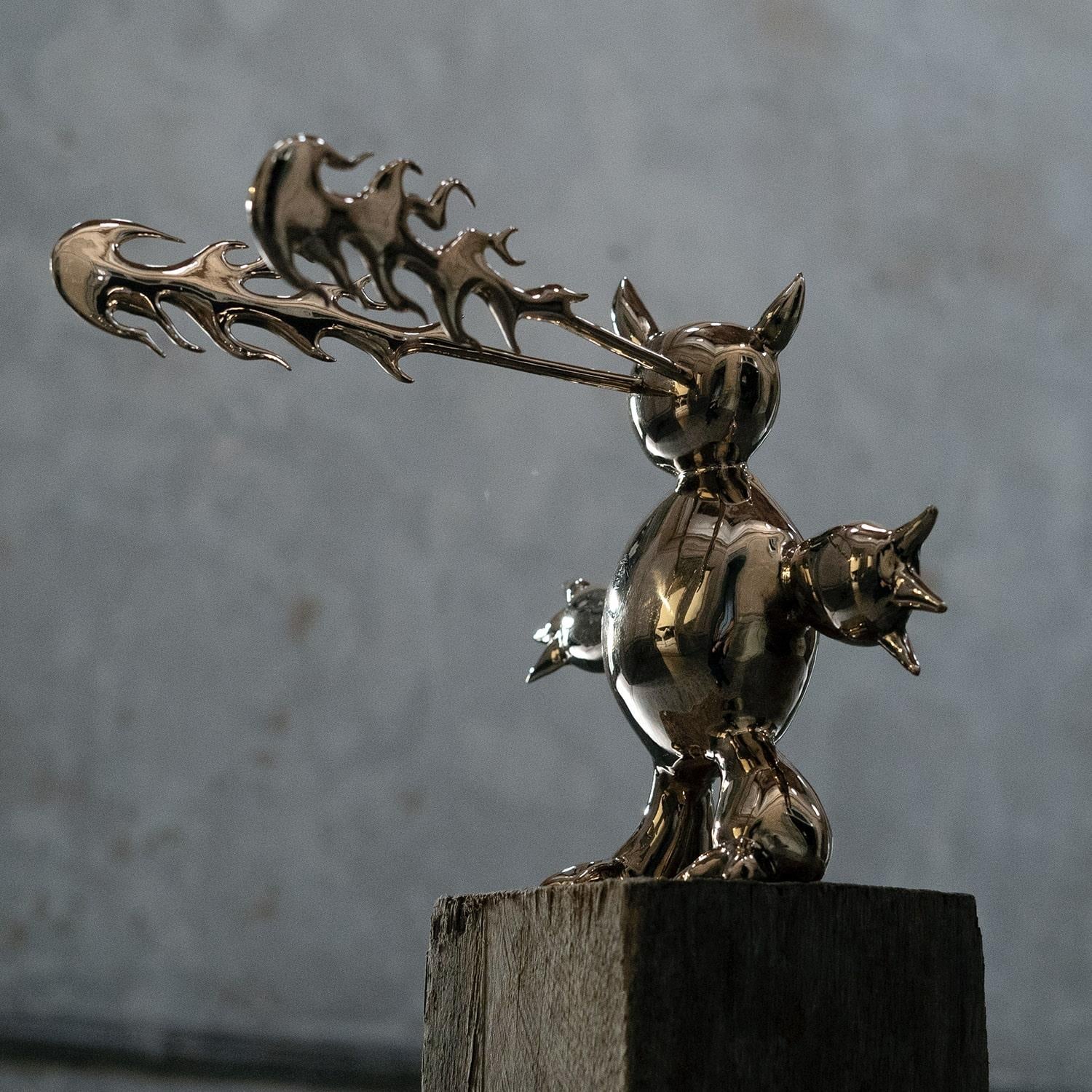 Marcelo Martin Burgos - Furious Demon - polished bronze sculpture ...