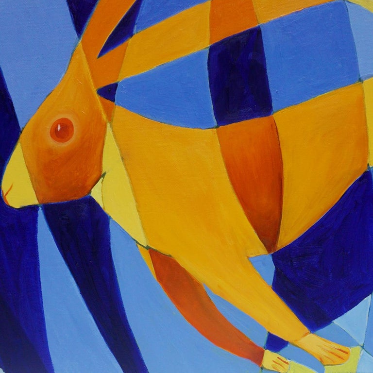 'March Hares' A Contemporary Oil on Canvas Painting by Vera Jefferson ...