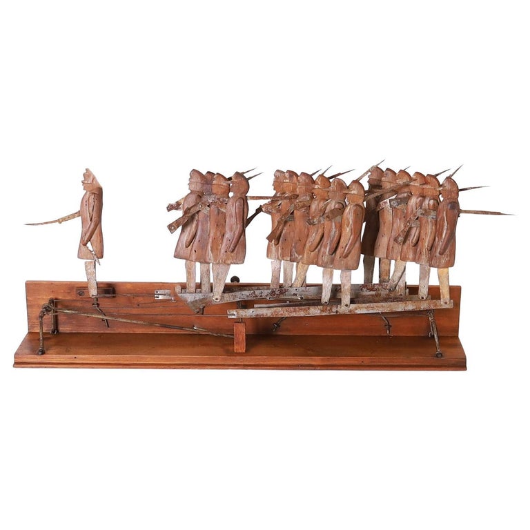 Marching Military Soldiers Mechanical Toy For Sale at 1stDibs