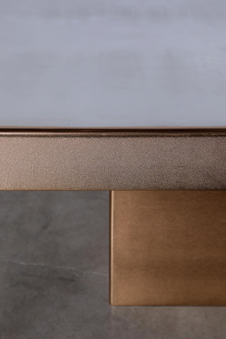 Marcin Rusak, Merging Metals Coffee Table 150-1, Bronze/Zinc Finish For ...