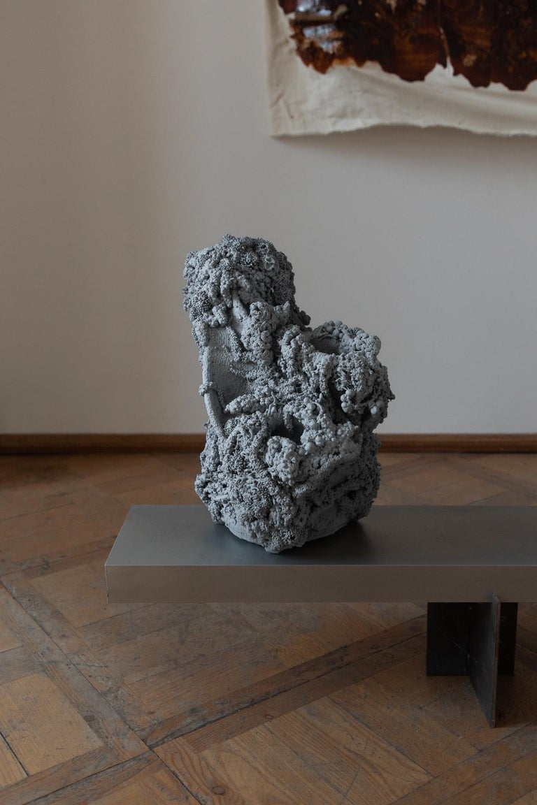 Marcin Rusak, "Tephra Sculpture 002", Real Flowers, Zinc, In Stock For ...
