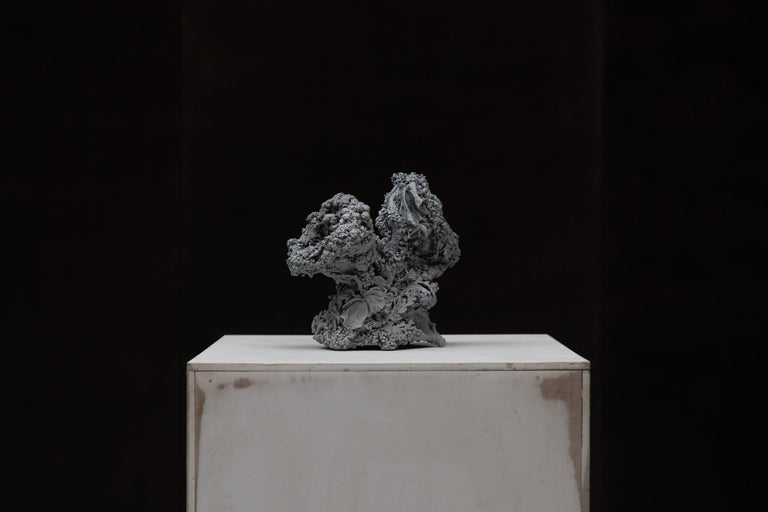 Marcin Rusak, "Tephra Sculpture 006", 2022, Real Flowers, Zinc, in ...