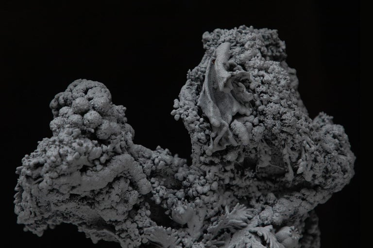 Marcin Rusak, "Tephra Sculpture 006", 2022, Real Flowers, Zinc, in ...