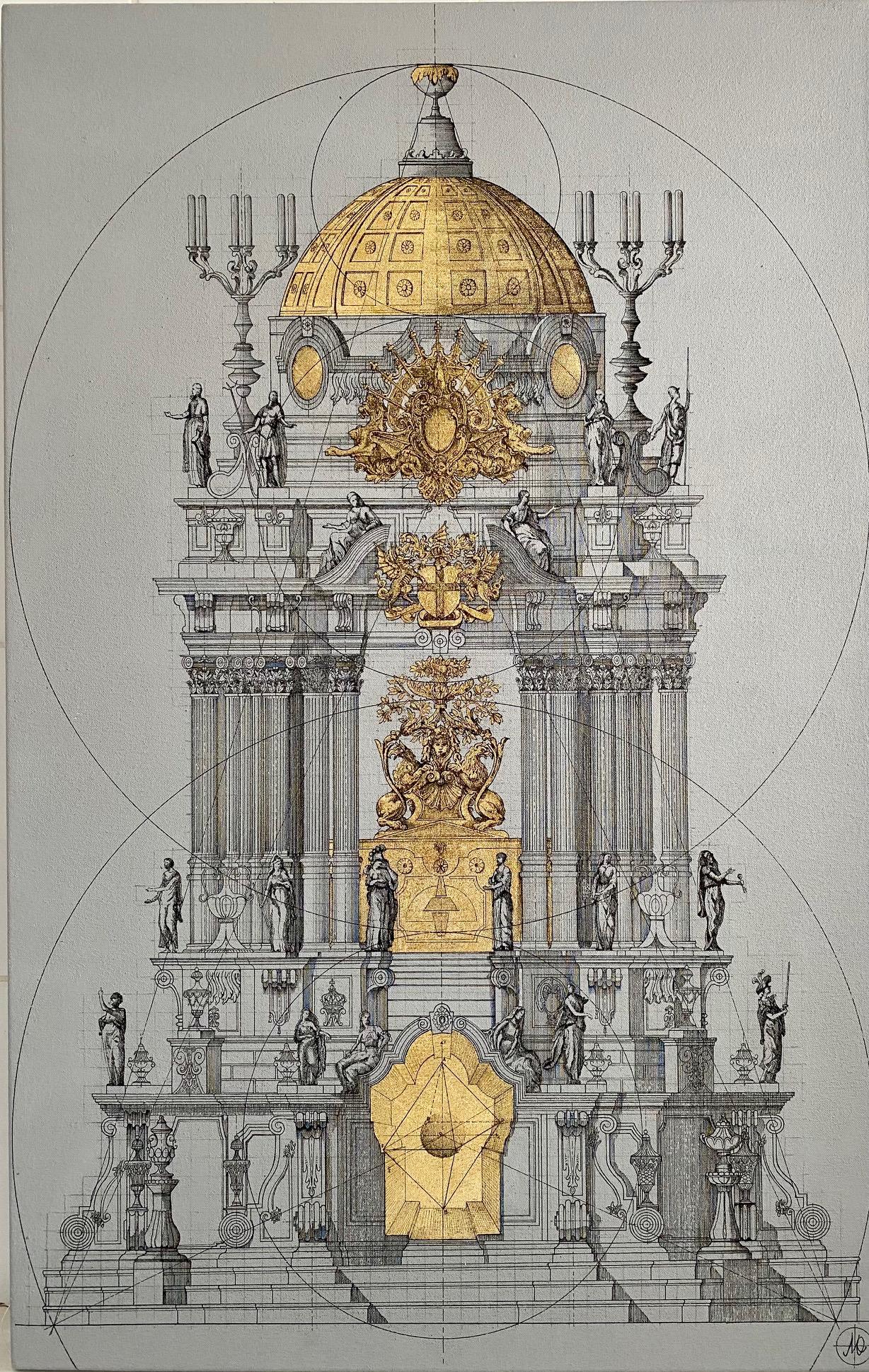 Marco Araldi - Temple of Hypatia - architecture geometry history mixed ...