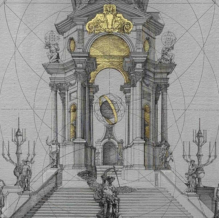 Marco Araldi - Temple of Ptolemy - Drawing architectural : Acrylique et ...