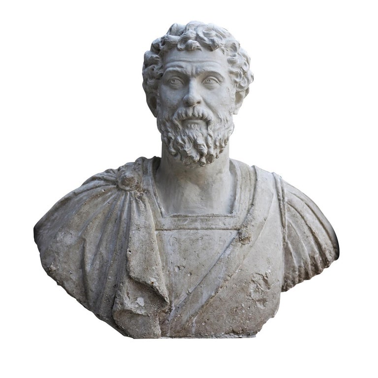 Marco Aurelio Plaster Sculpture For Sale at 1stDibs