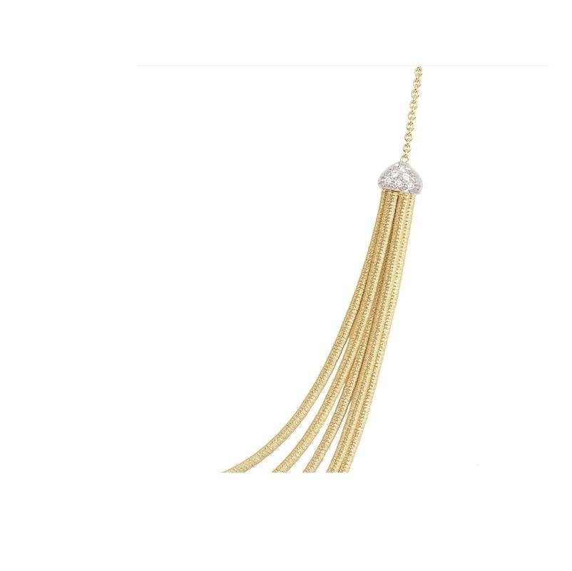 Marco Bicego Cairo Yellow Gold and Diamond Five-Strand Necklace CG716 B ...