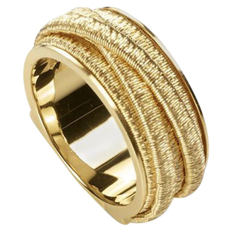 Marco Bicego Masai Three-Strand Crossover Ring in Yellow Gold AG329 Y ...