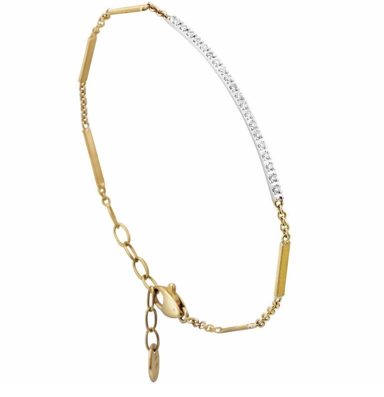 Marco Bicego Goa Diamond Bar Yellow Gold Link Bracelet BG713 B YW at ...