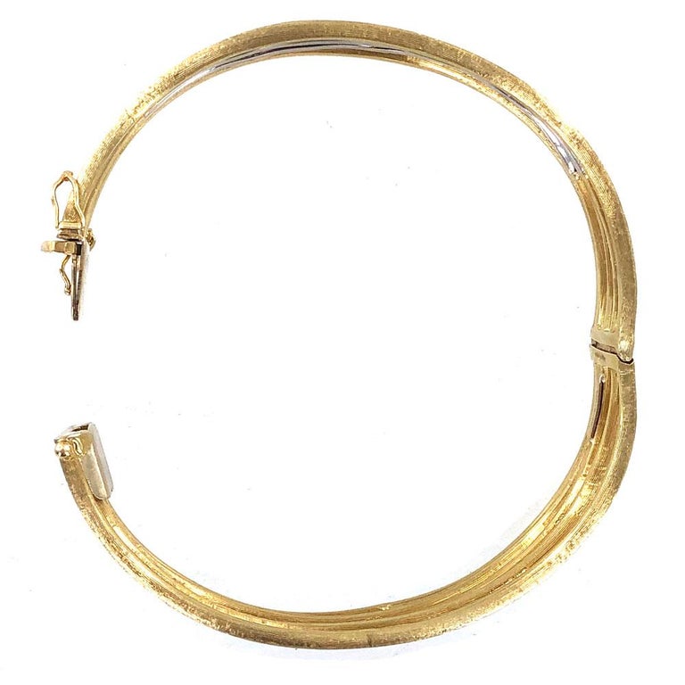 Marco Bicego Jaipur Diamond Five-Row Bangle Bracelet 18 Karat Yellow ...