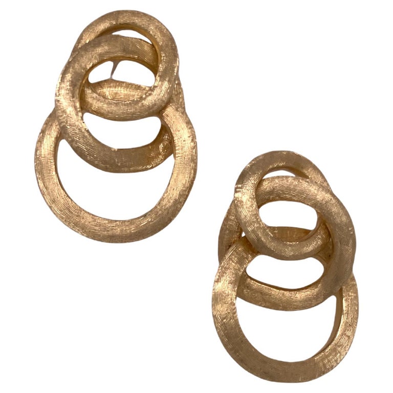 Marco Bicego Jaipur Link Drop Earrings 18 Karat Yellow Gold at 1stDibs