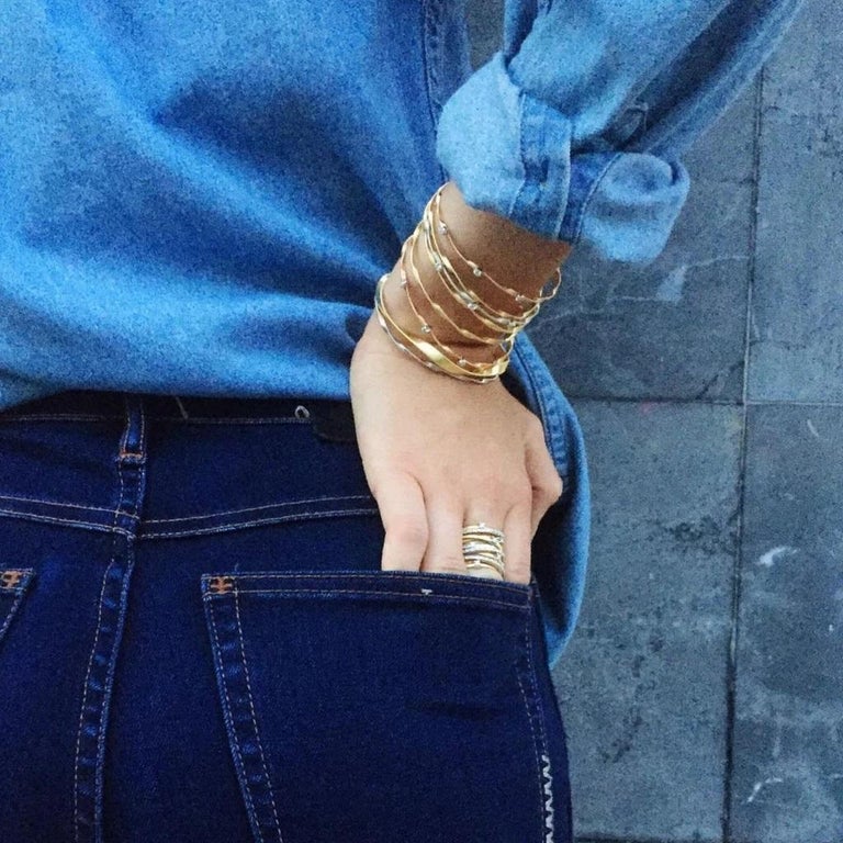 Marco Bicego Marrakech Yellow Gold Stackable Bangle BG337 at 1stDibs