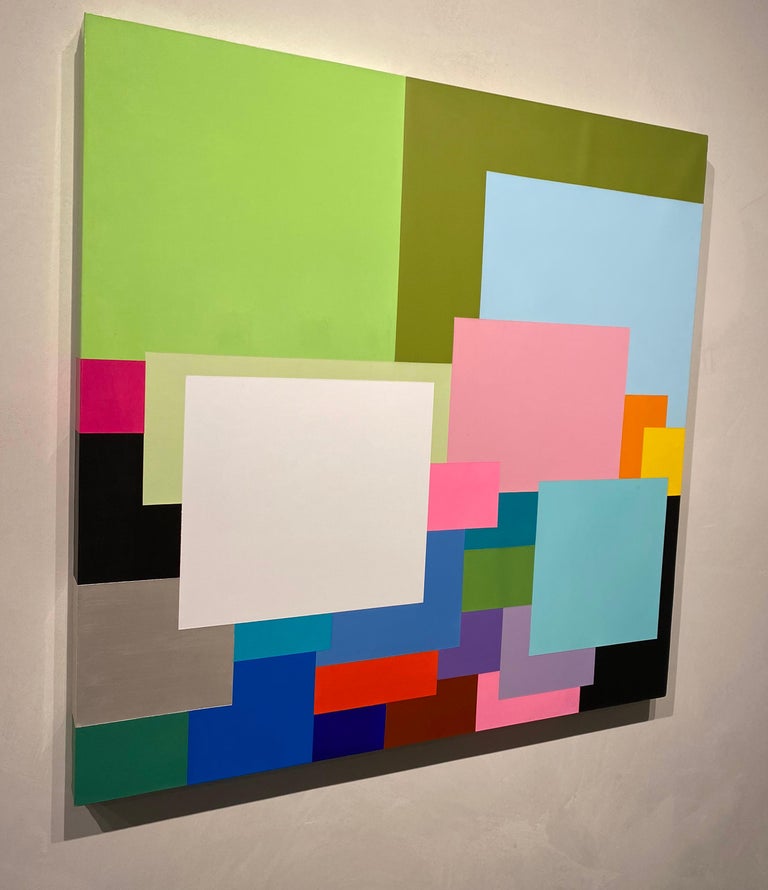 Marco Casentini - Rose Garden-green and bright colored hard edge ...