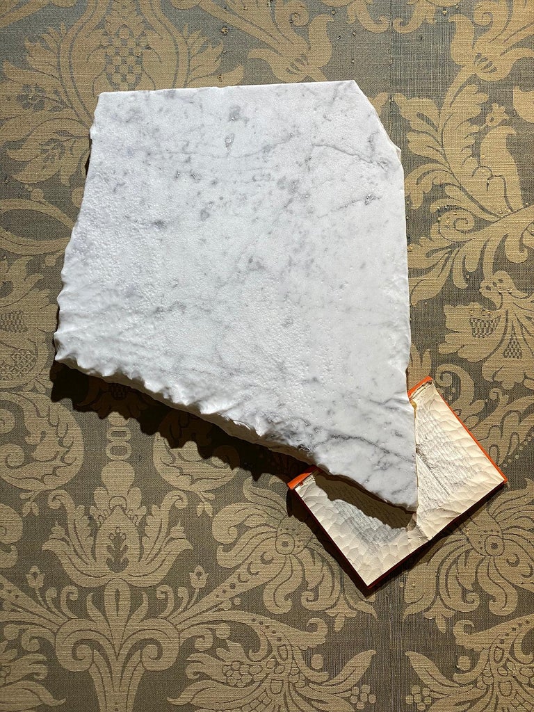 Marco Cordero - In esergo III, minimalist wall sculpture with book and ...