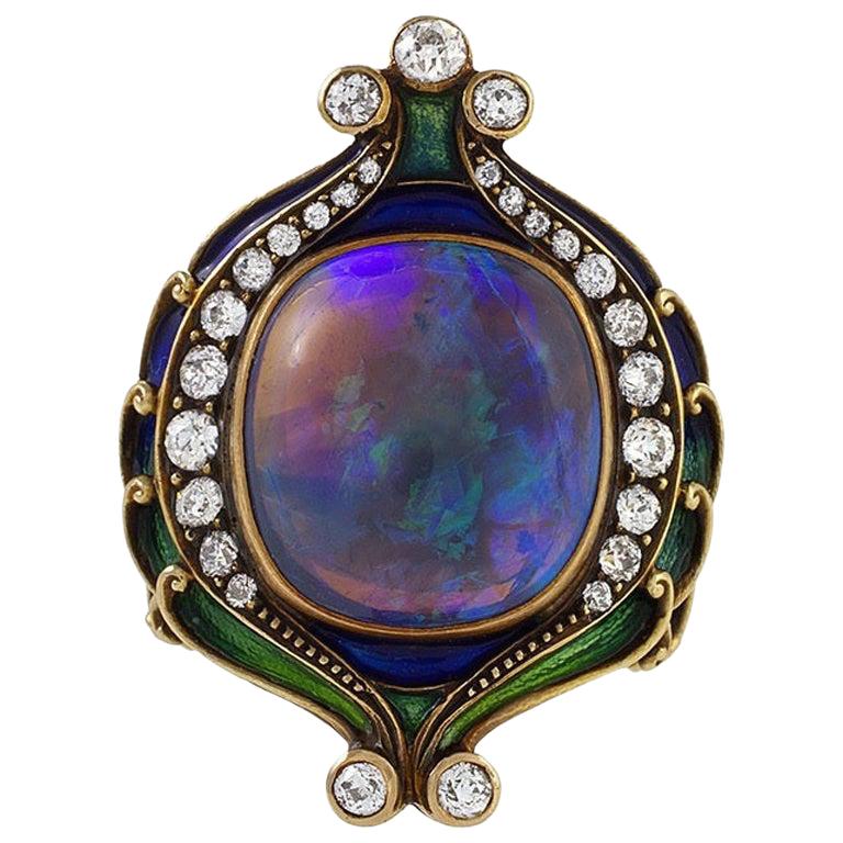 Marcus and Co. Black Opal Ring For Sale at 1stDibs | black opal co ...