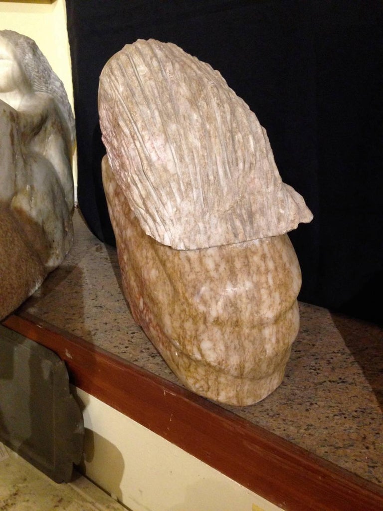 Marcus Lyons - Running Woman; Marcus Lyons (American 1949); alabaster ...