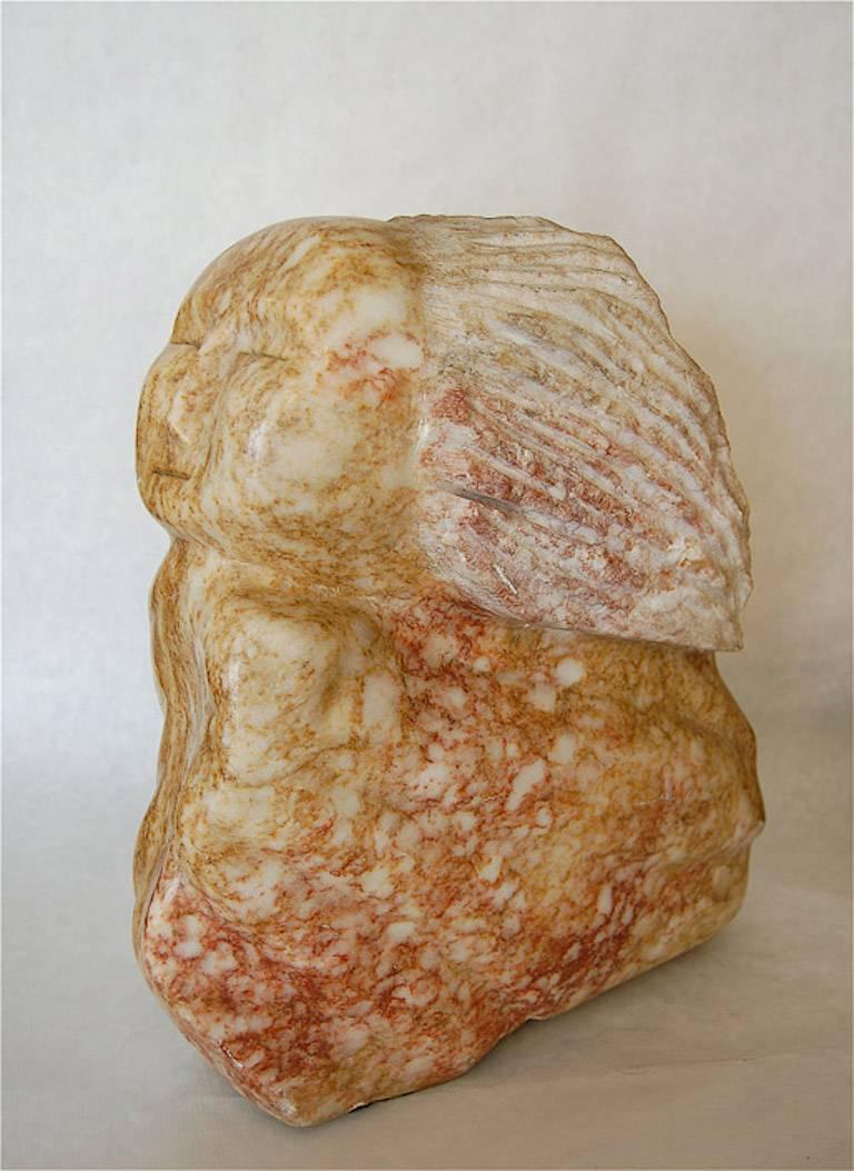 Marcus Lyons - Running Woman; Marcus Lyons (American 1949); alabaster ...