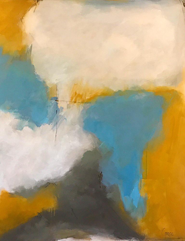 Marcy Gregg - Abundance by Marcy Gregg, Large Framed Abstract Oil on ...