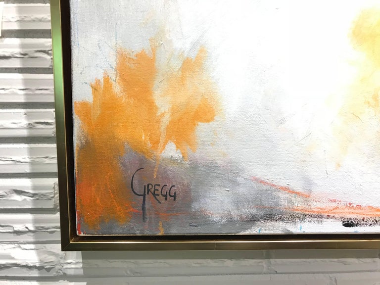 Marcy Gregg - My Hope, Large Vertical Framed Abstract Painting For Sale ...