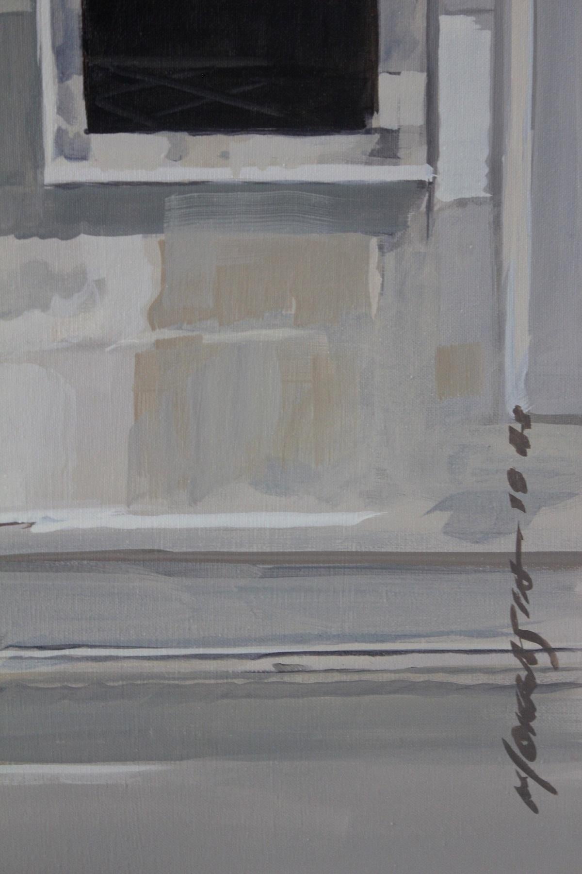 Marek Okrassa - Balcony - Contemporaty Oil on canvas, Figurative ...