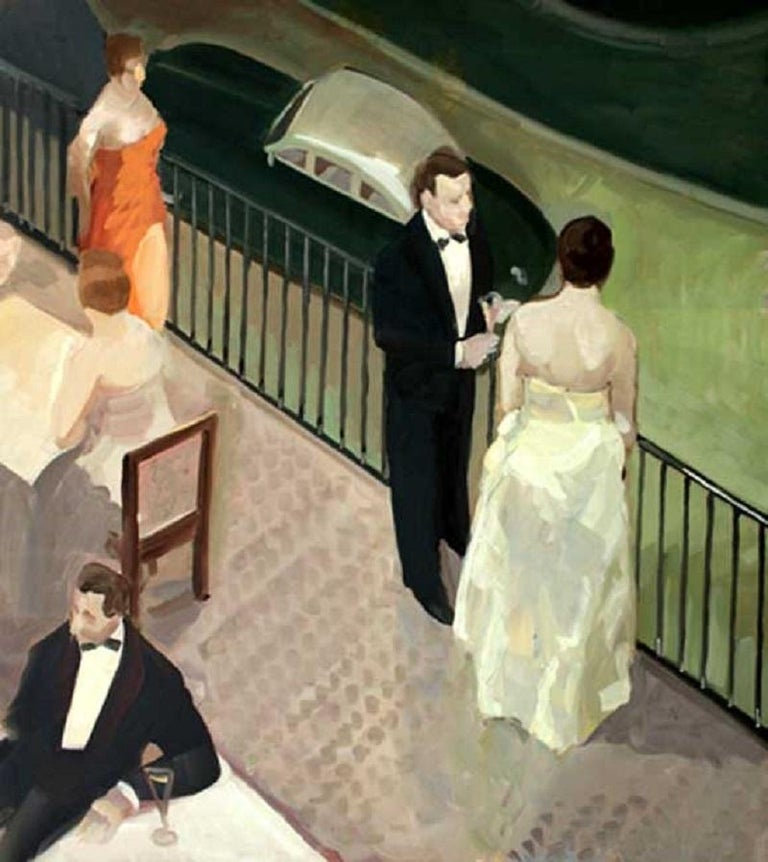 Marek Okrassa - Party - XXI century, Oil figurative realist painting at ...