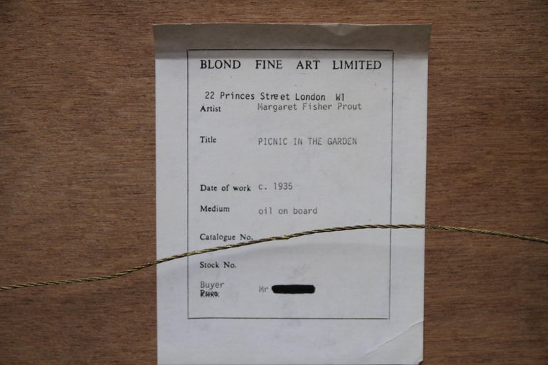 Margaret Fisher Prout - Garden Picnic - British 30's Post impressionist ...