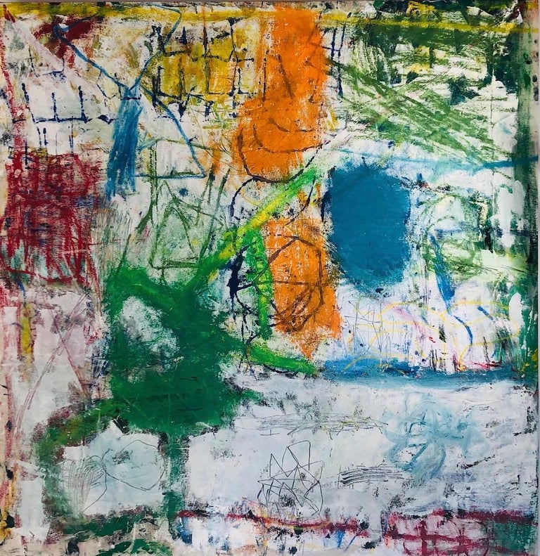 Margaret Fitzgerald - Canadian Geese, multicolored abstract ...