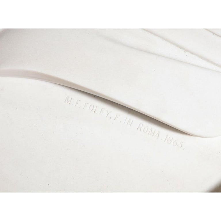 Margaret Foley - Margaret Foley (American, 1827-1877) Marble Bust "Head ...