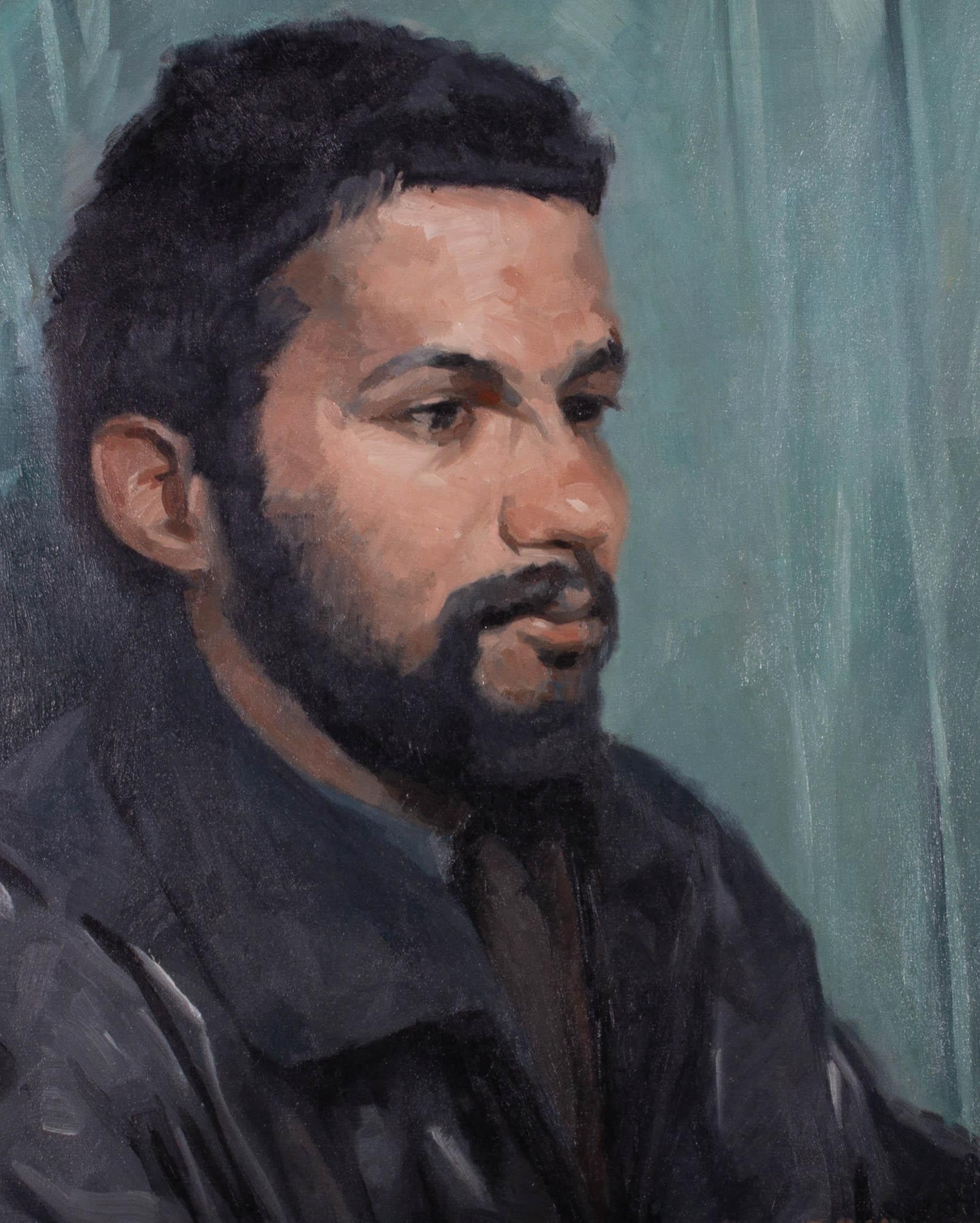 Margaret McClean - Margaret McClean - 1982 Oil, Portrait of a Young Man ...