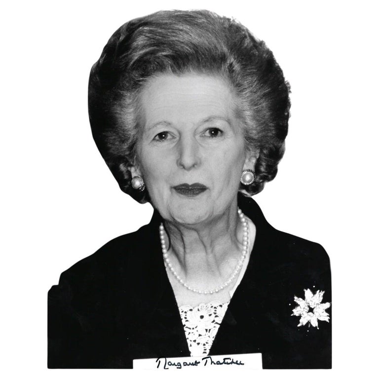 Margaret Thatcher signed photograph For Sale at 1stDibs