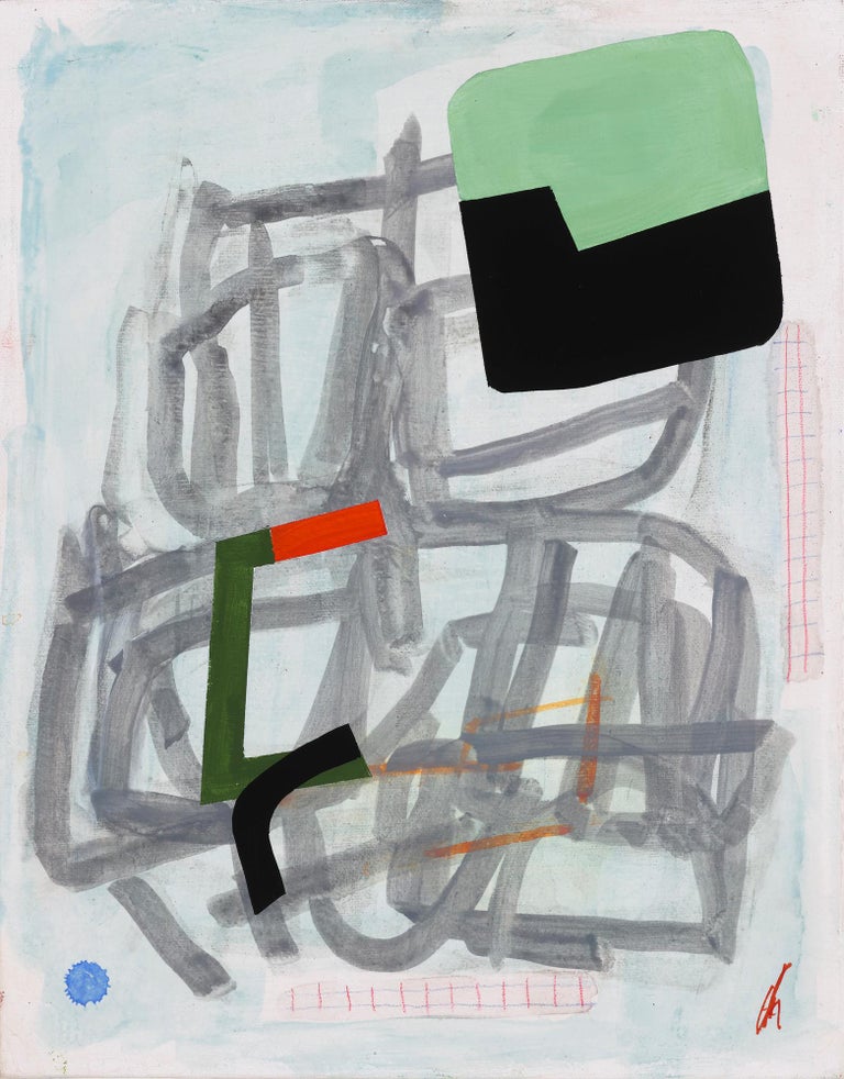 Margo Margolis - ""Remembering Place: Small Abstraction of Blue, Black ...