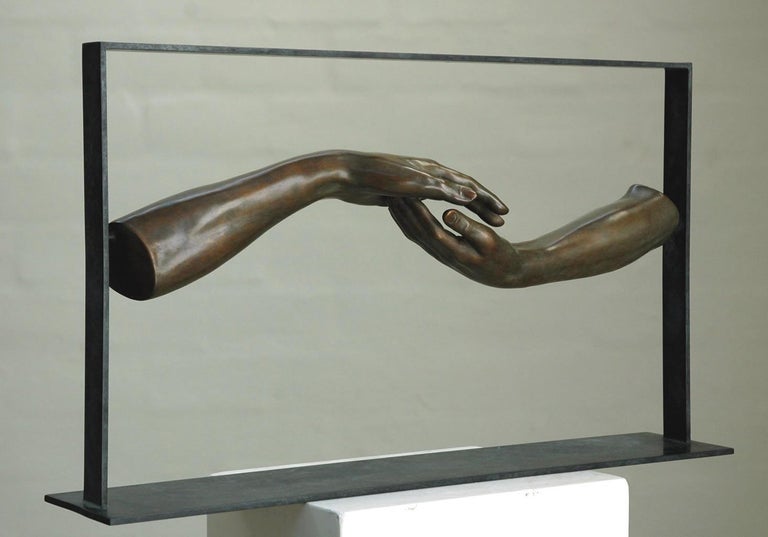 Margot Homan - Touch Bronze Sculpture Hands Classic Contemporary ...