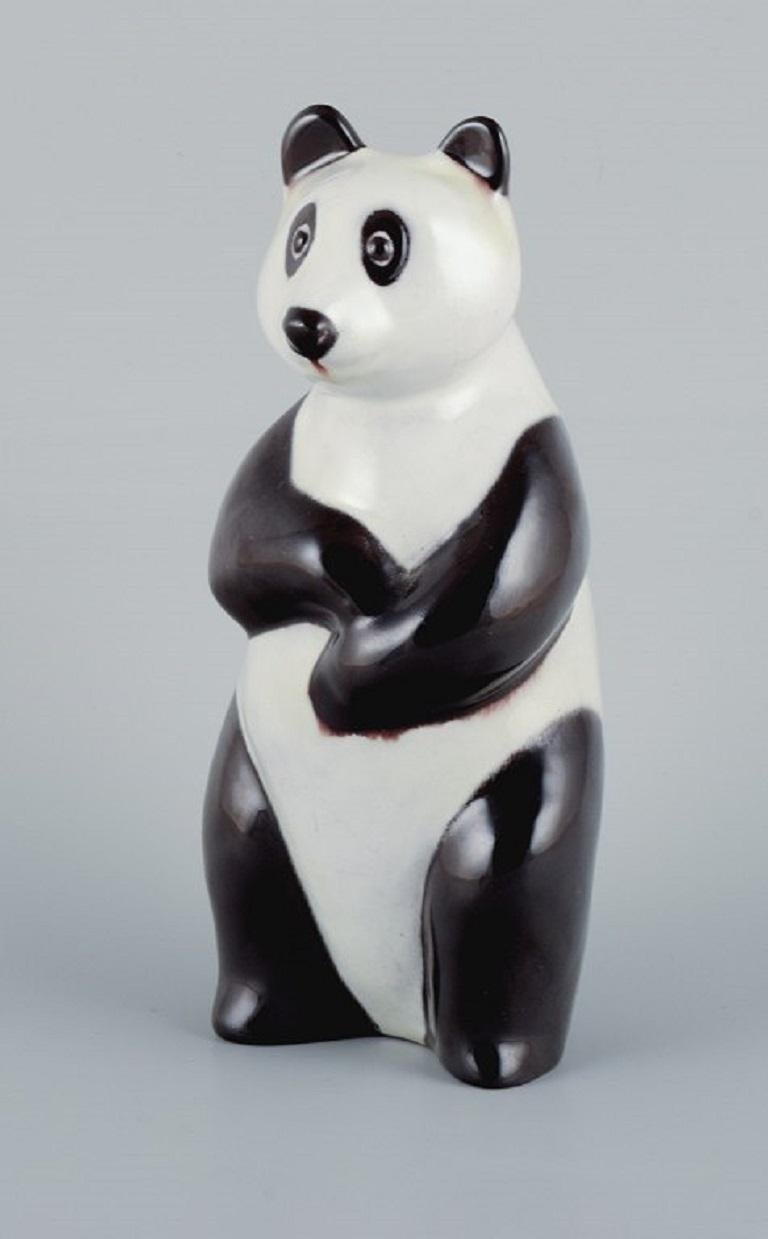 Mari Simmulson for Upsala Ekeby, Rare Hand Painted Ceramic Panda Figure ...