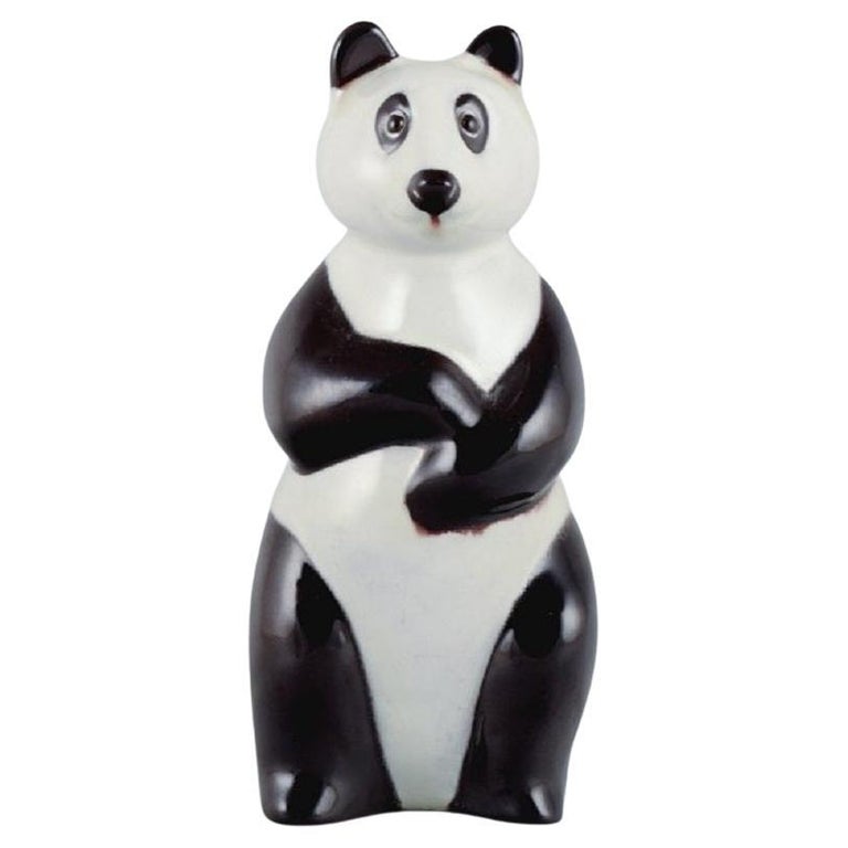 Mari Simmulson for Upsala Ekeby, Rare Hand Painted Ceramic Panda Figure ...