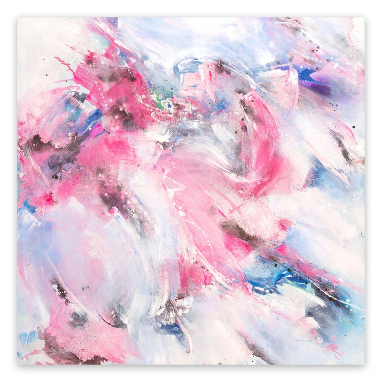 Maria Bacha - Anticipation (Abstract painting) For Sale at 1stDibs