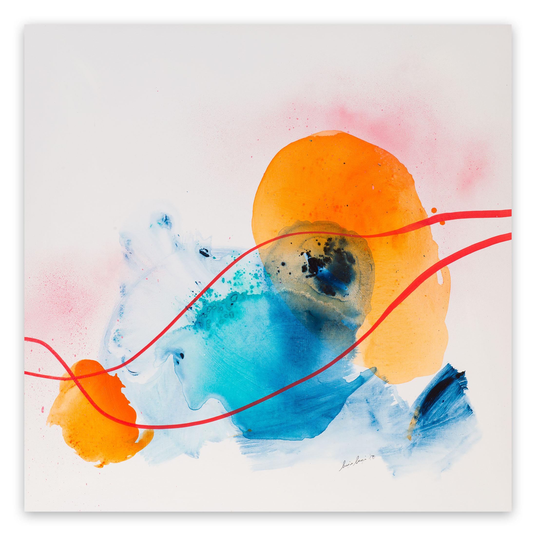 Maria Bacha - New Light V (Abstract painting) For Sale at 1stDibs