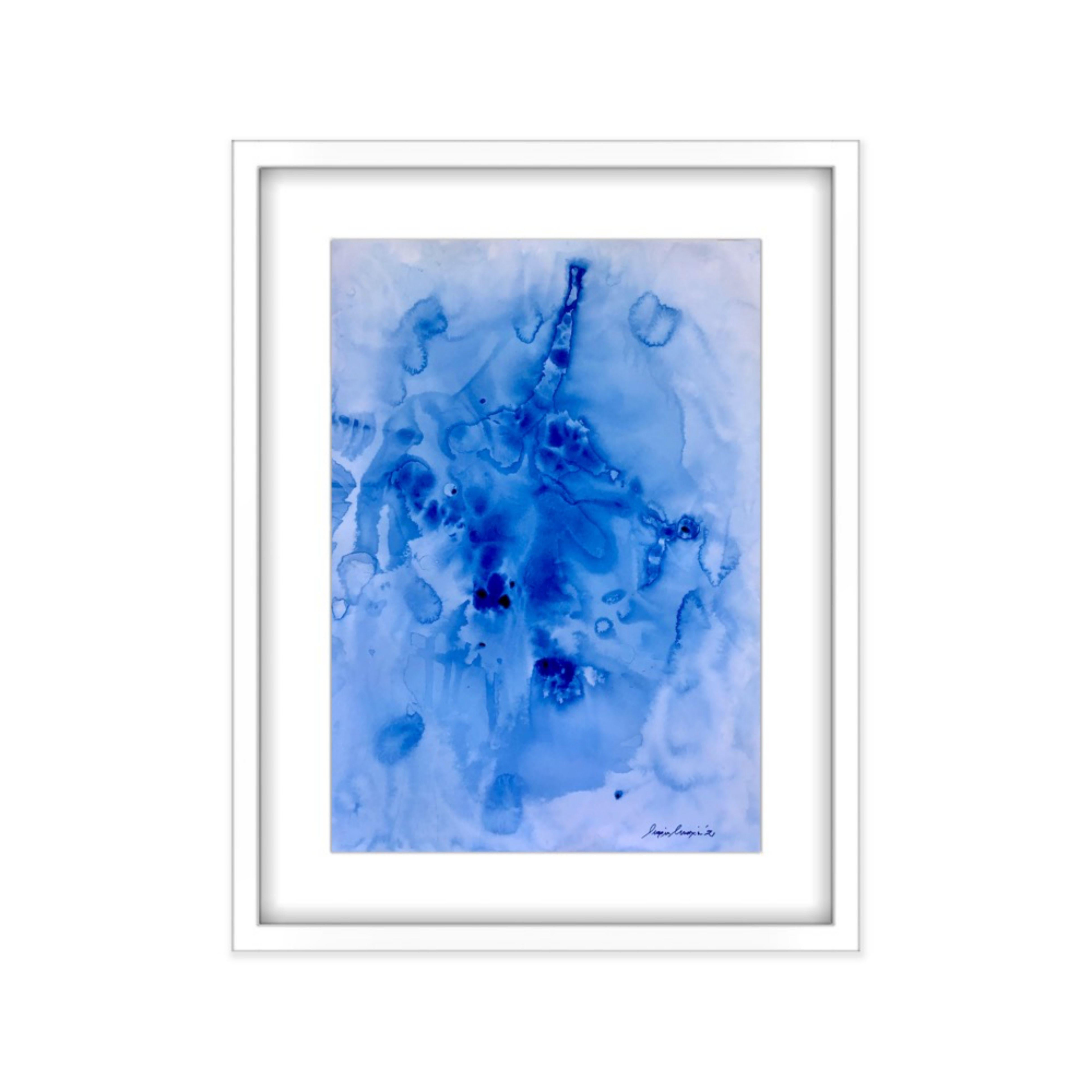 Maria Bacha - New Light II (Abstract painting) For Sale at 1stDibs