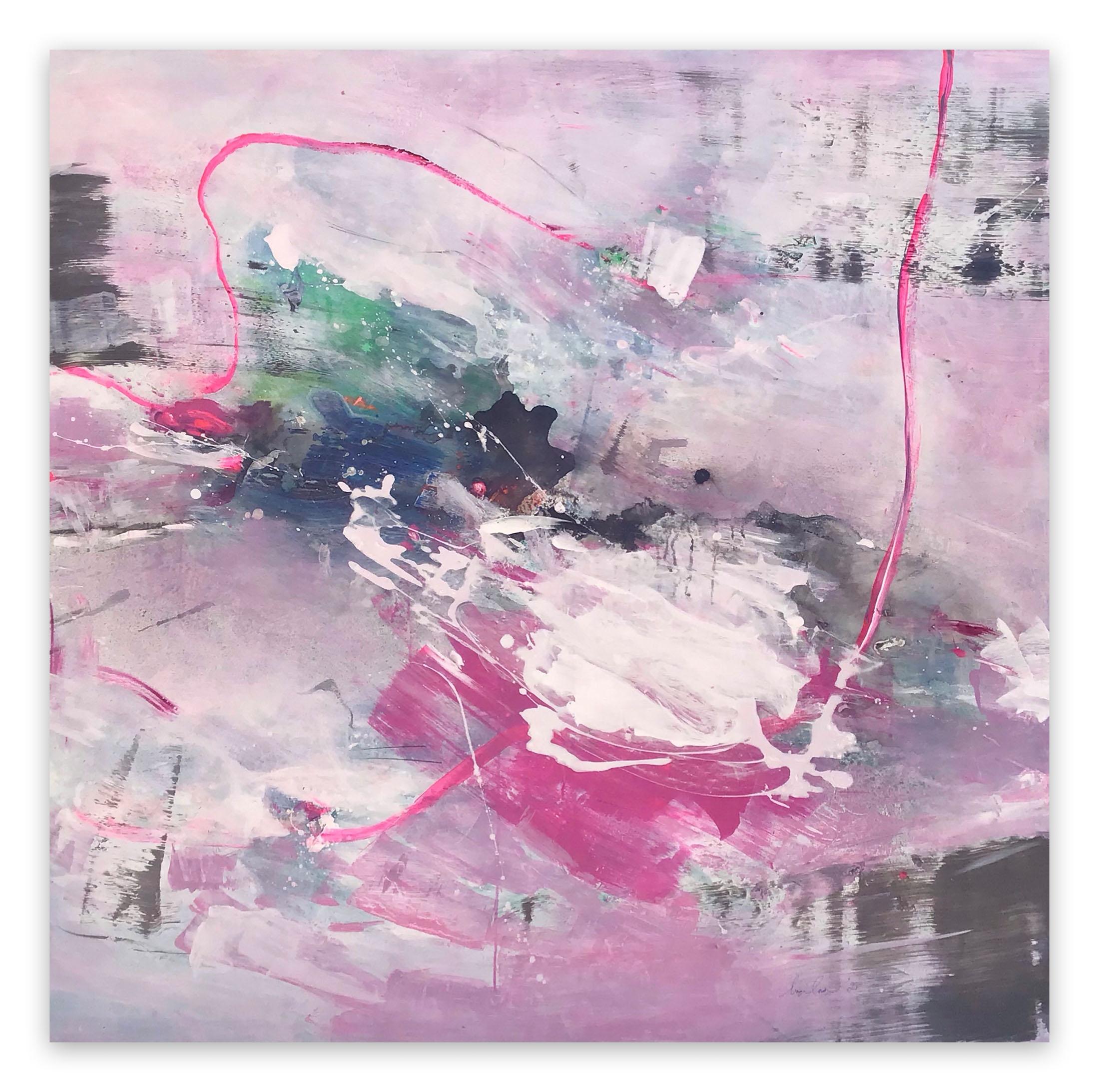 Maria Bacha - New Light V (Abstract painting) For Sale at 1stDibs