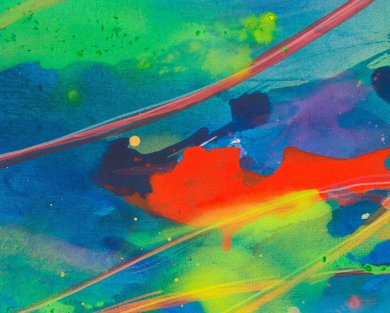 Maria Bacha - New Light II (Abstract painting) For Sale at 1stDibs