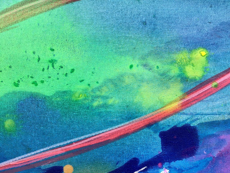 Maria Bacha - New Light II (Abstract painting) For Sale at 1stDibs