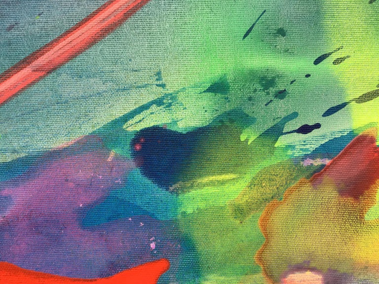 Maria Bacha - New Light II (Abstract painting) For Sale at 1stDibs