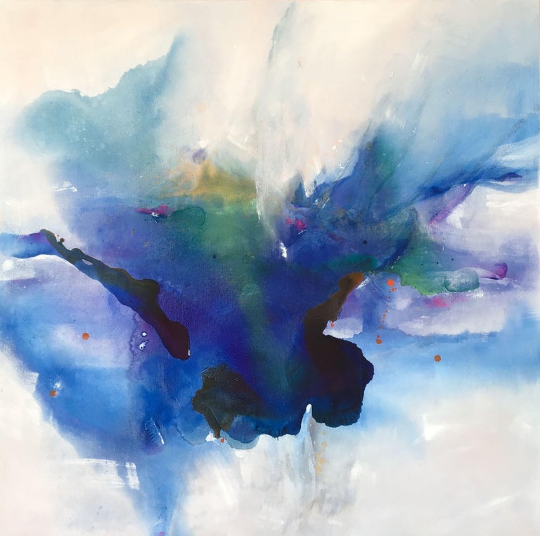 Maria Bacha - Receiving, Painting, Acrylic on Canvas For Sale at 1stDibs